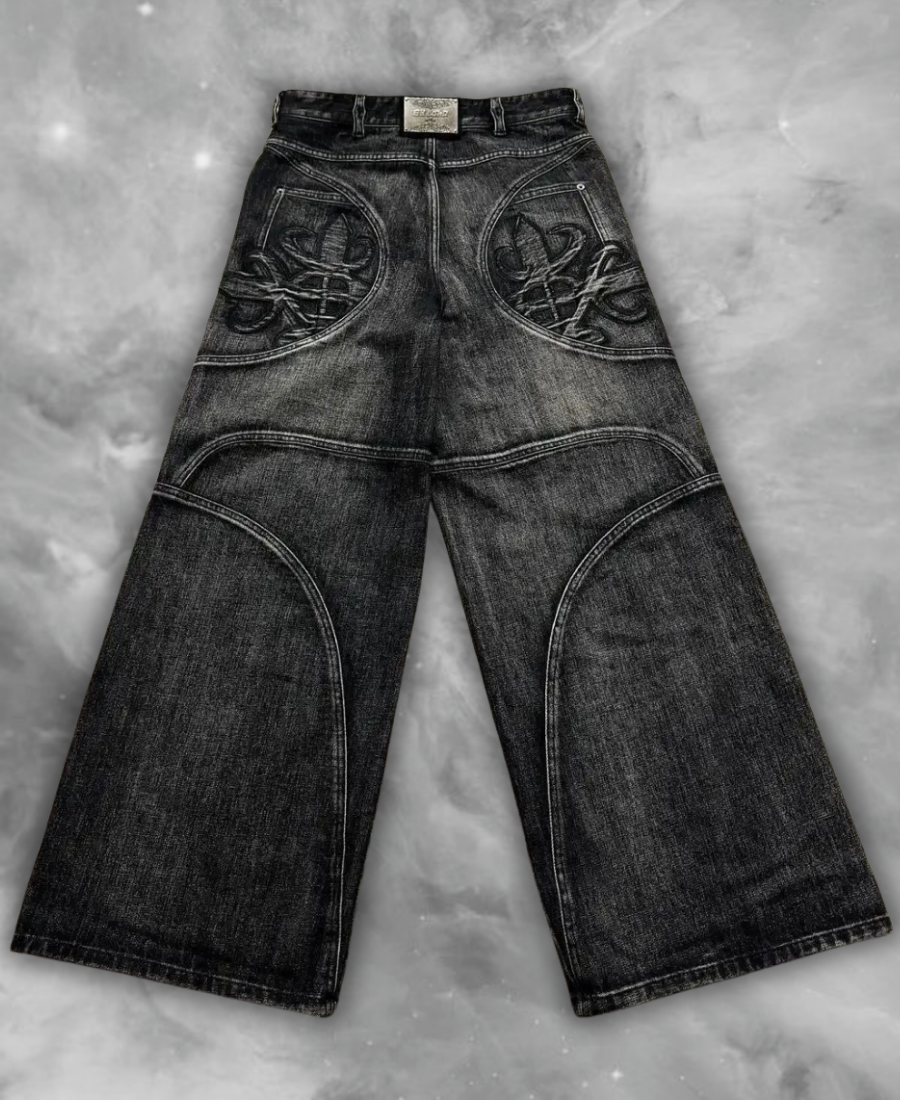 Stitch Curve Baggy Pants – Baronov